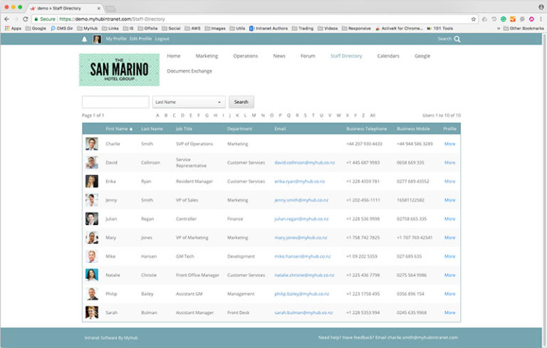 Employee Directory Software The Intranet Solution