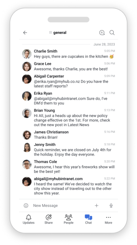 Mobile Intranet App | MyHub Intranet Solutions
